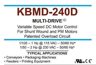 KB Electronics KBMD-240D DC Motor Control 9370