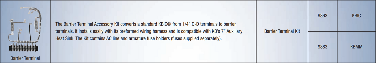 KB Electronics 9883 KBMM Barrier Terminal Accessory Kit